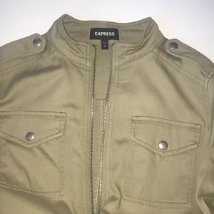 Express | Jackets & Coats | Express Utility Jacket With Drawstring ...